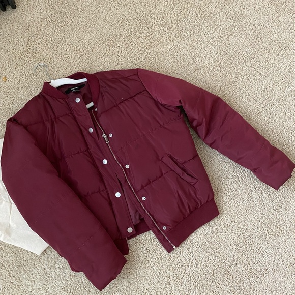 Forever 21 | Jackets & Coats | Deep Red Puffer | Poshmark